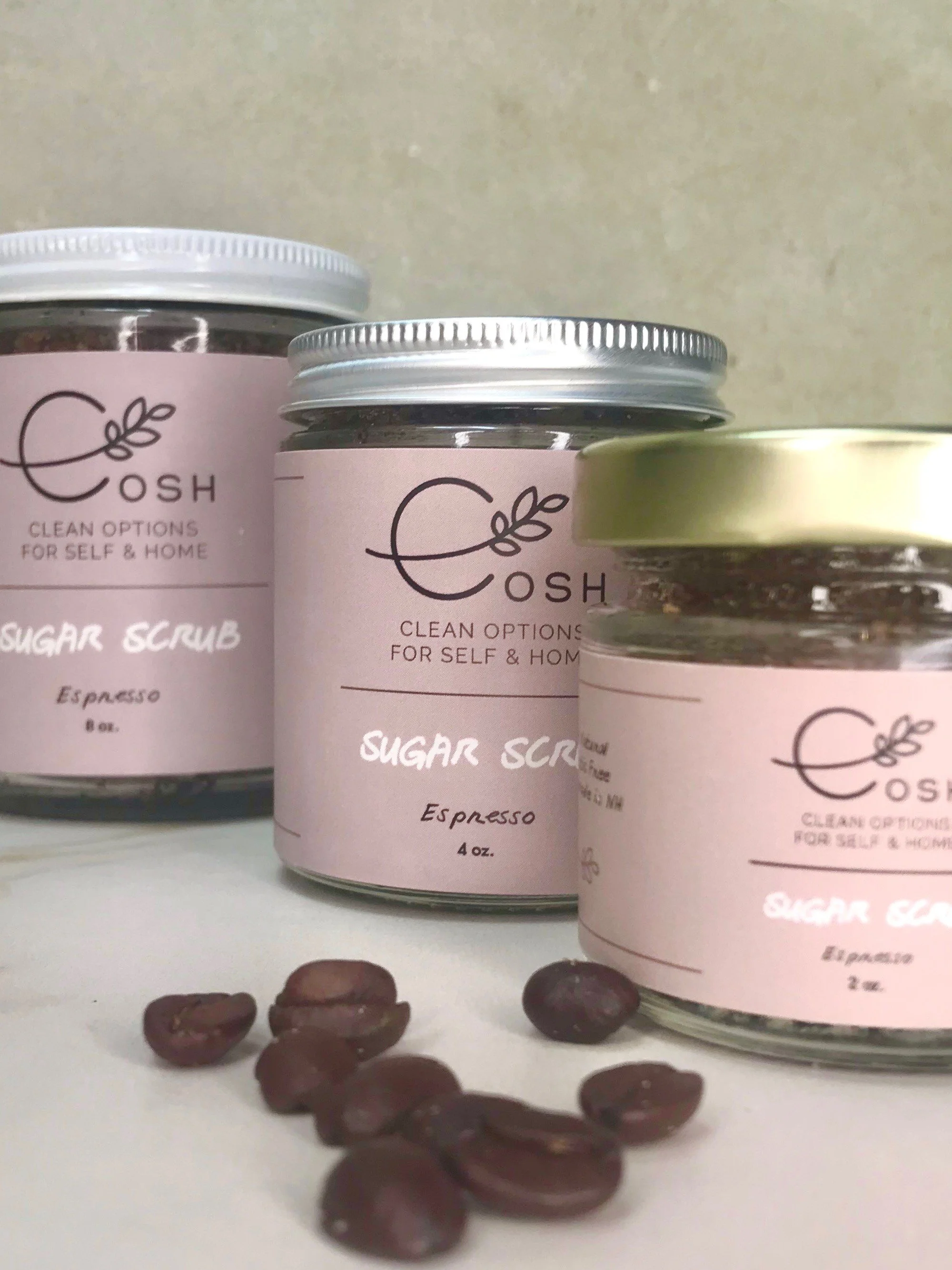All-natural, plastic-free body scrub — COSH