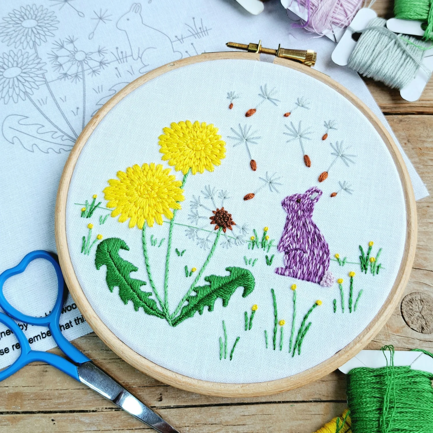 How I Stitched the Rabbit Panel: A Step-by-Step Guide — Bluebell Love