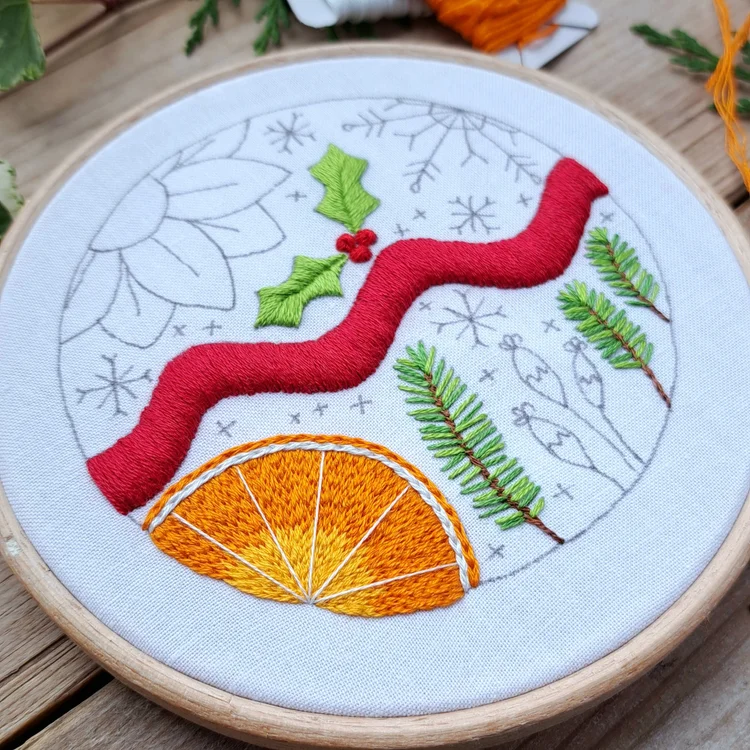 Stitch Along with the 12-Day Advent Embroidery Kit: Frost & Flora ...