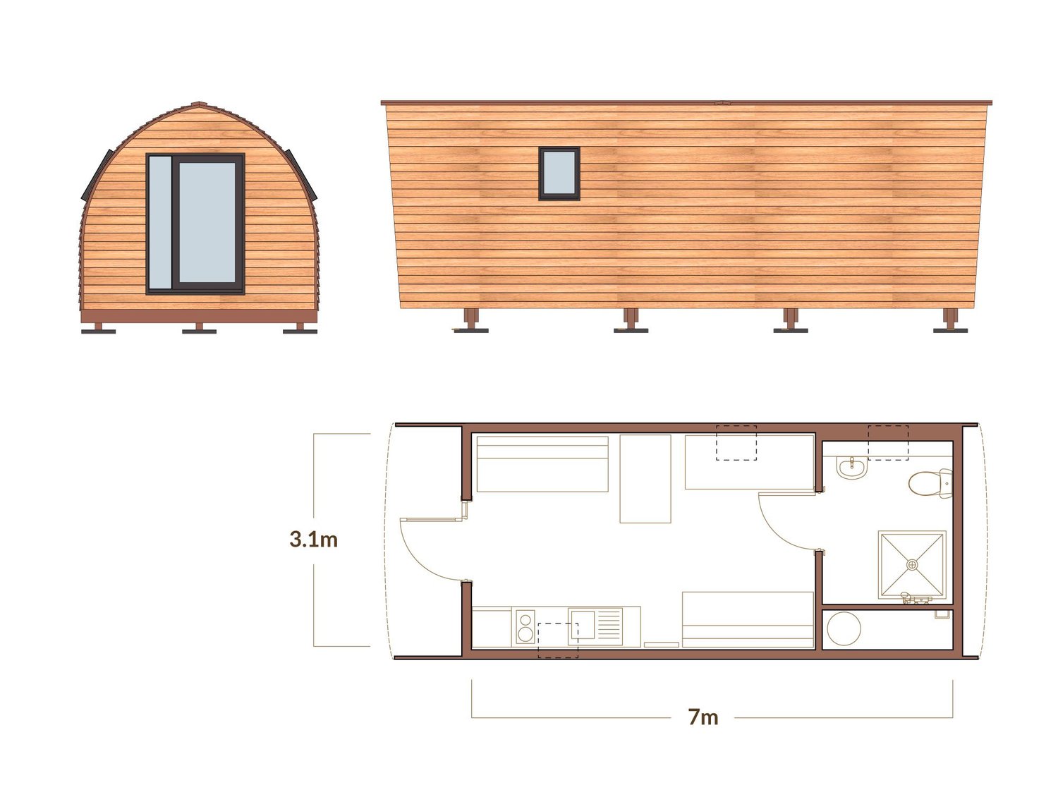 Wigwam Grand Glamping Pods for Sale