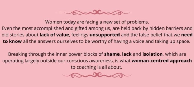 Woman-Centred Approach — Moran Baillie