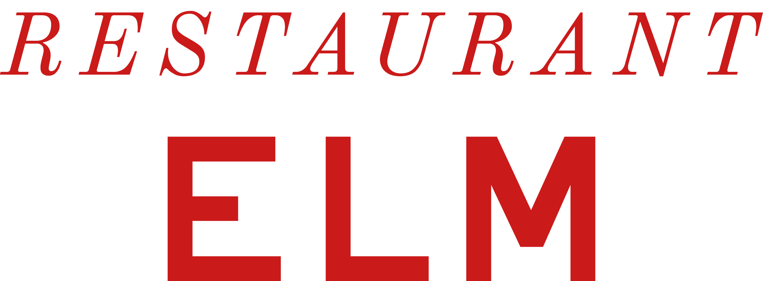 Restaurant ELM — ELM