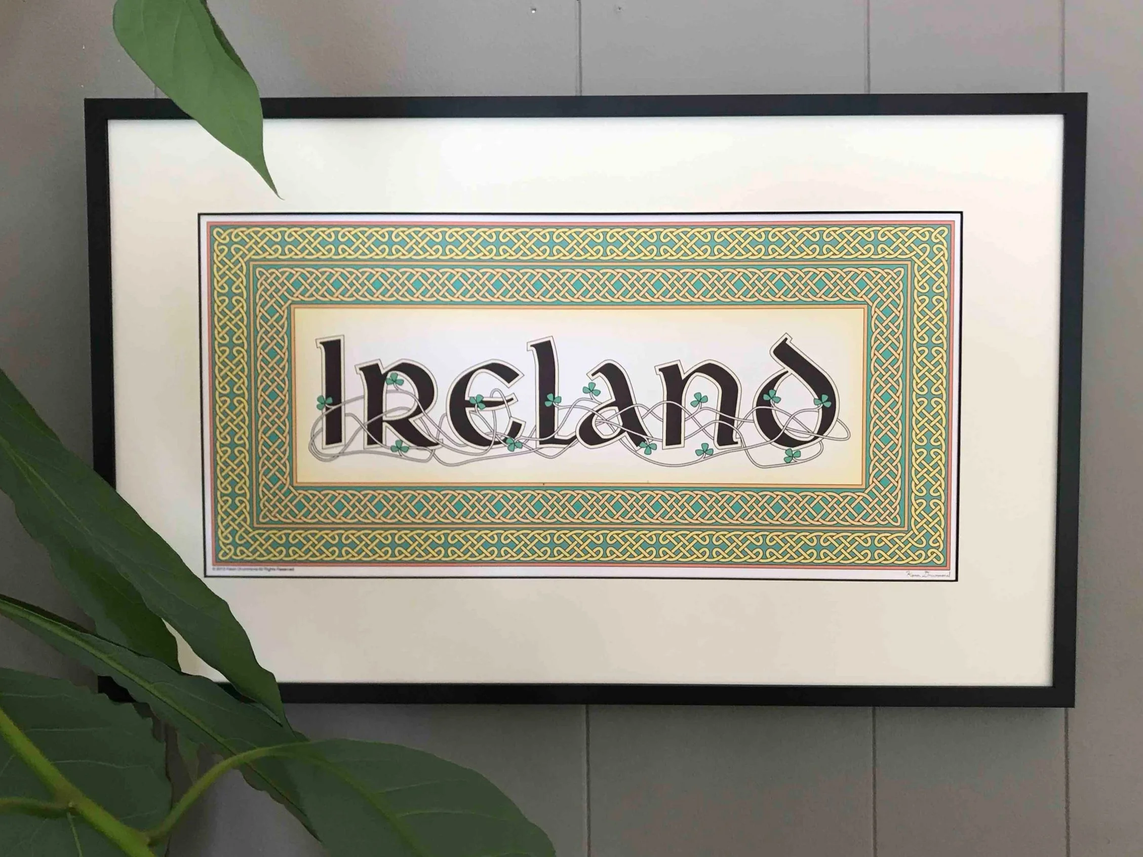 Kevin's Irish Art Celtic knot wall decor and note cards