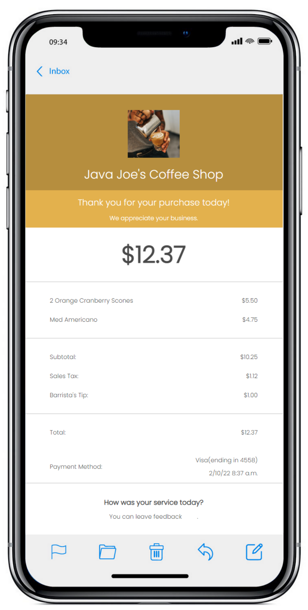 Receipt Emails — Eric Kemp