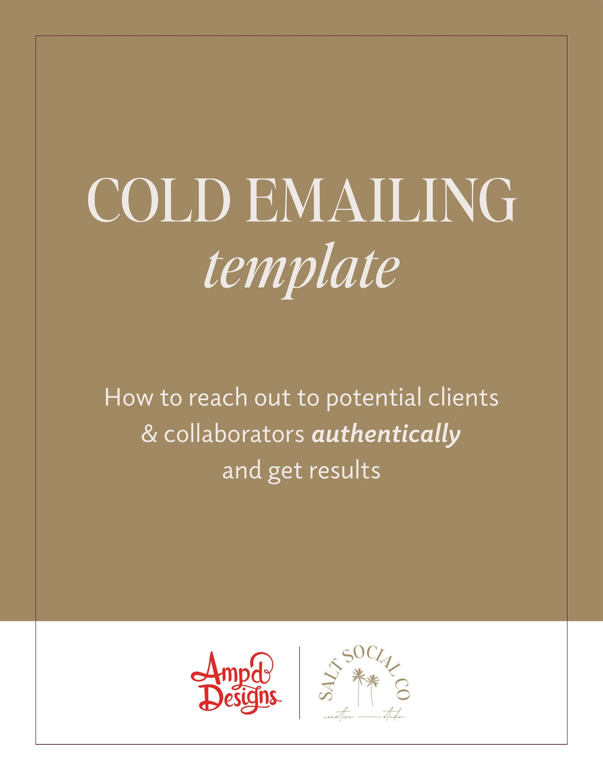 How to Write a Cold Email That Works — Amp'd Designs