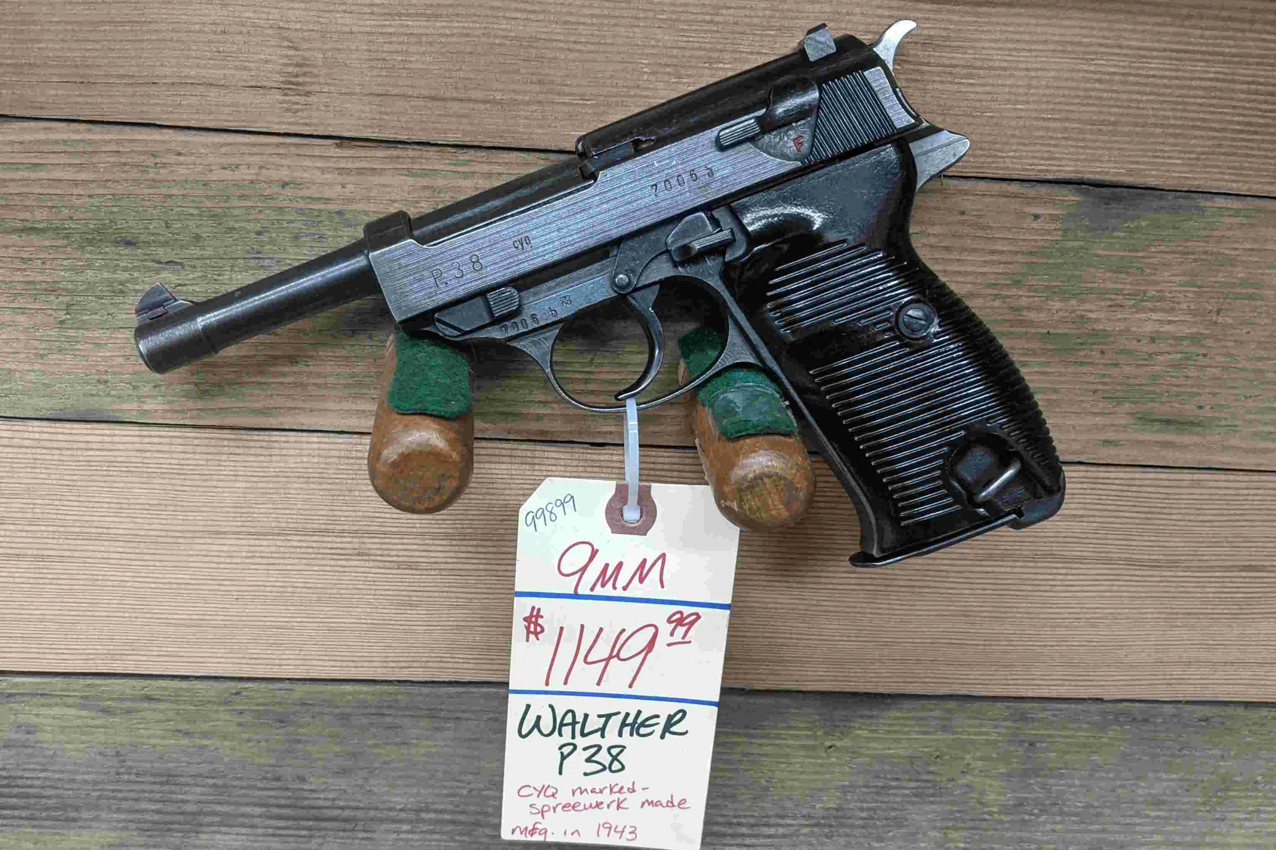 WALTHER P38 9MM PISTOL