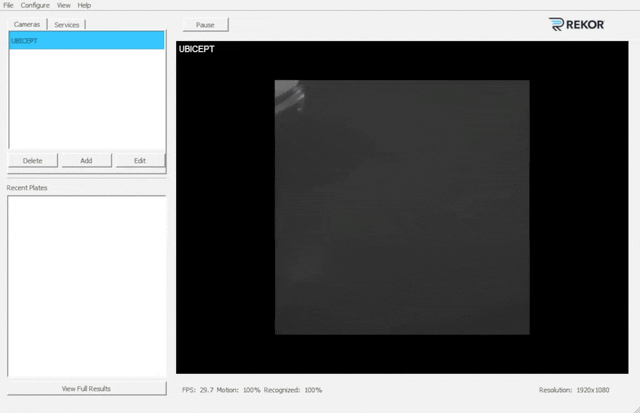 License Plate Recognition in Low Light — Ubicept