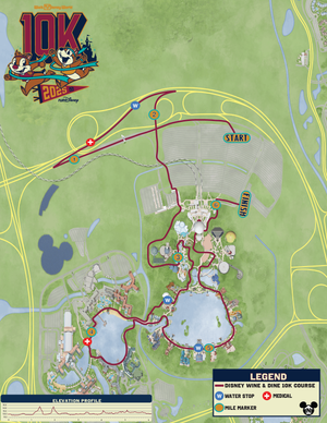 Disney Marathon Race Map 2025 — runDisneyDPT