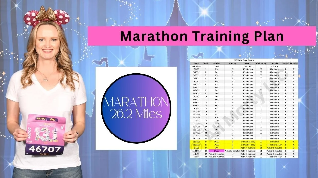 Disney Marathon Training Plan 2025 — runDisneyDPT