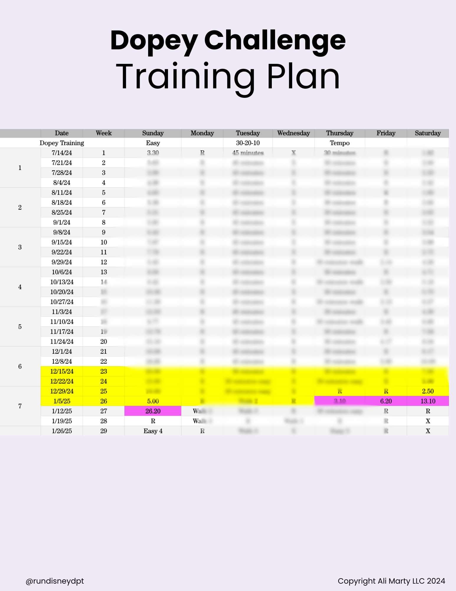 Training for Dopey Challenge — runDisneyDPT