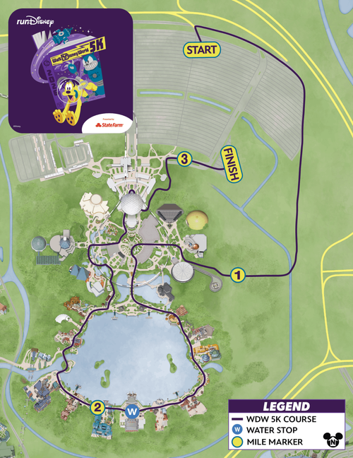 Disney Marathon Race Map 2026 — runDisneyDPT