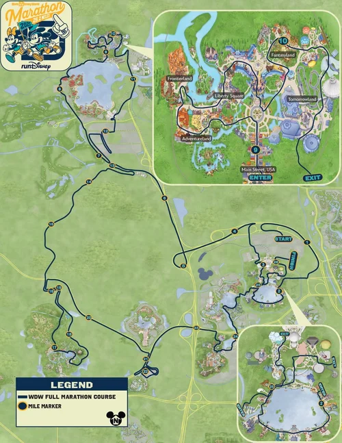 Disney Marathon Race Map 2025 — runDisneyDPT