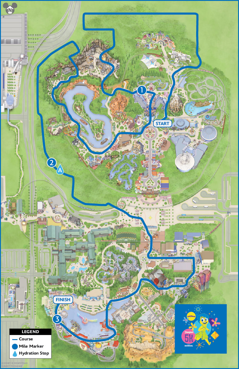 Disney Half Marathon Map Disneyland 2026 — runDisneyDPT