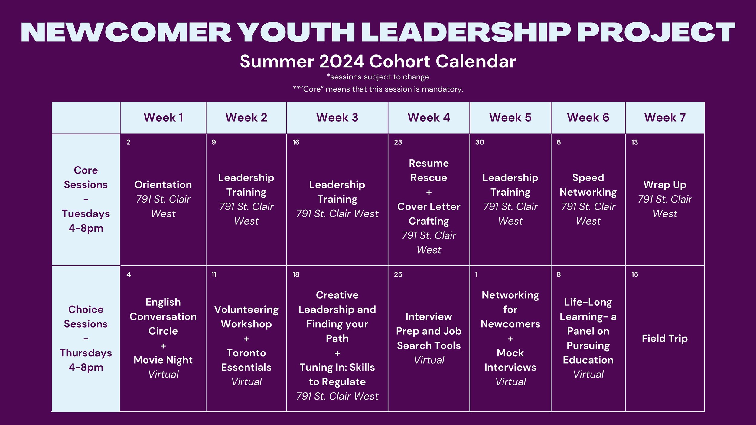 Newcomer Youth Leadership Project — Skills for Change