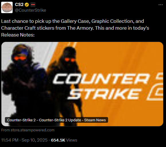 A new CS2 Armory Update soon! — GamerPay Blog