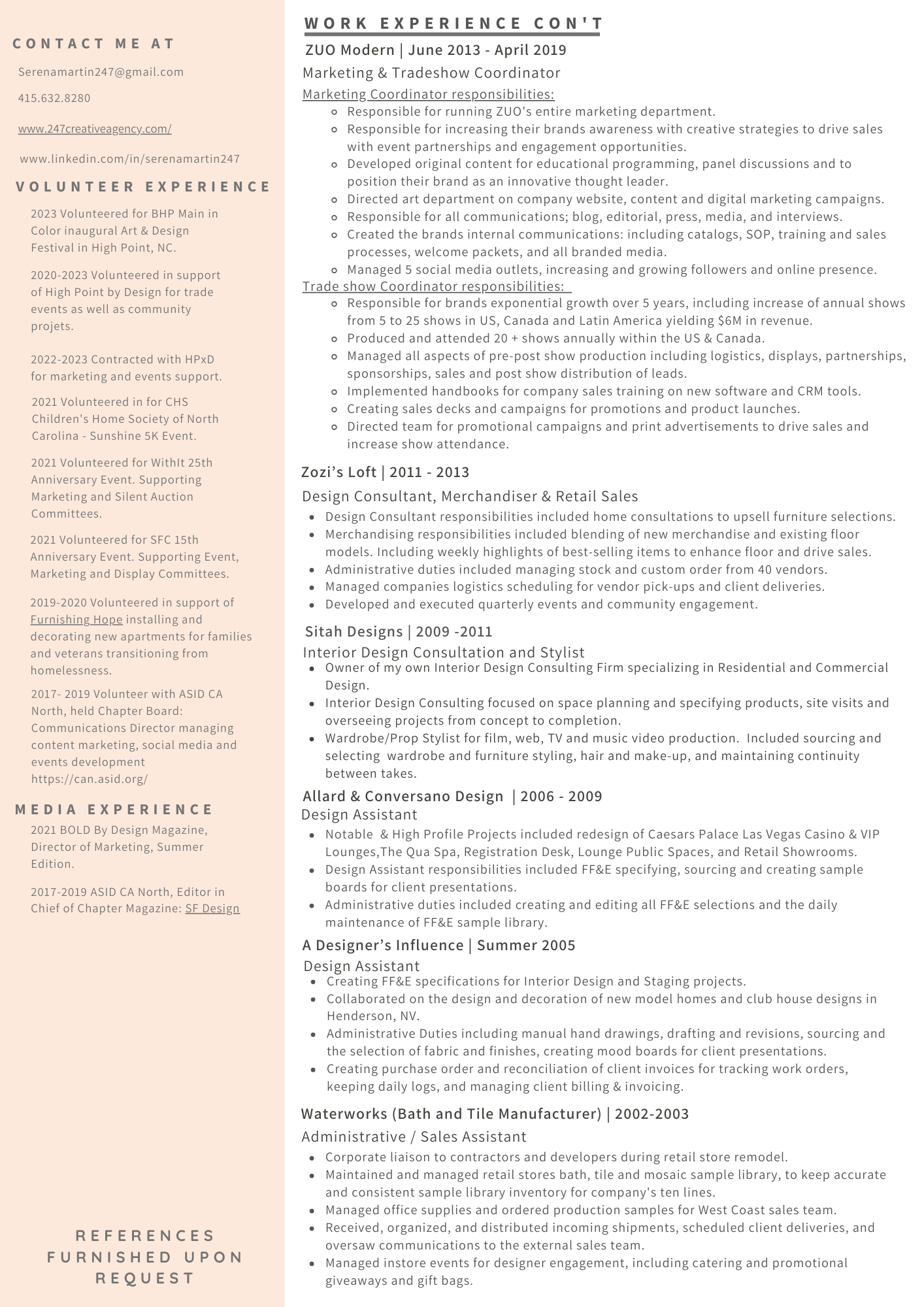 Resume 2024 — 24/7 Creative Agency