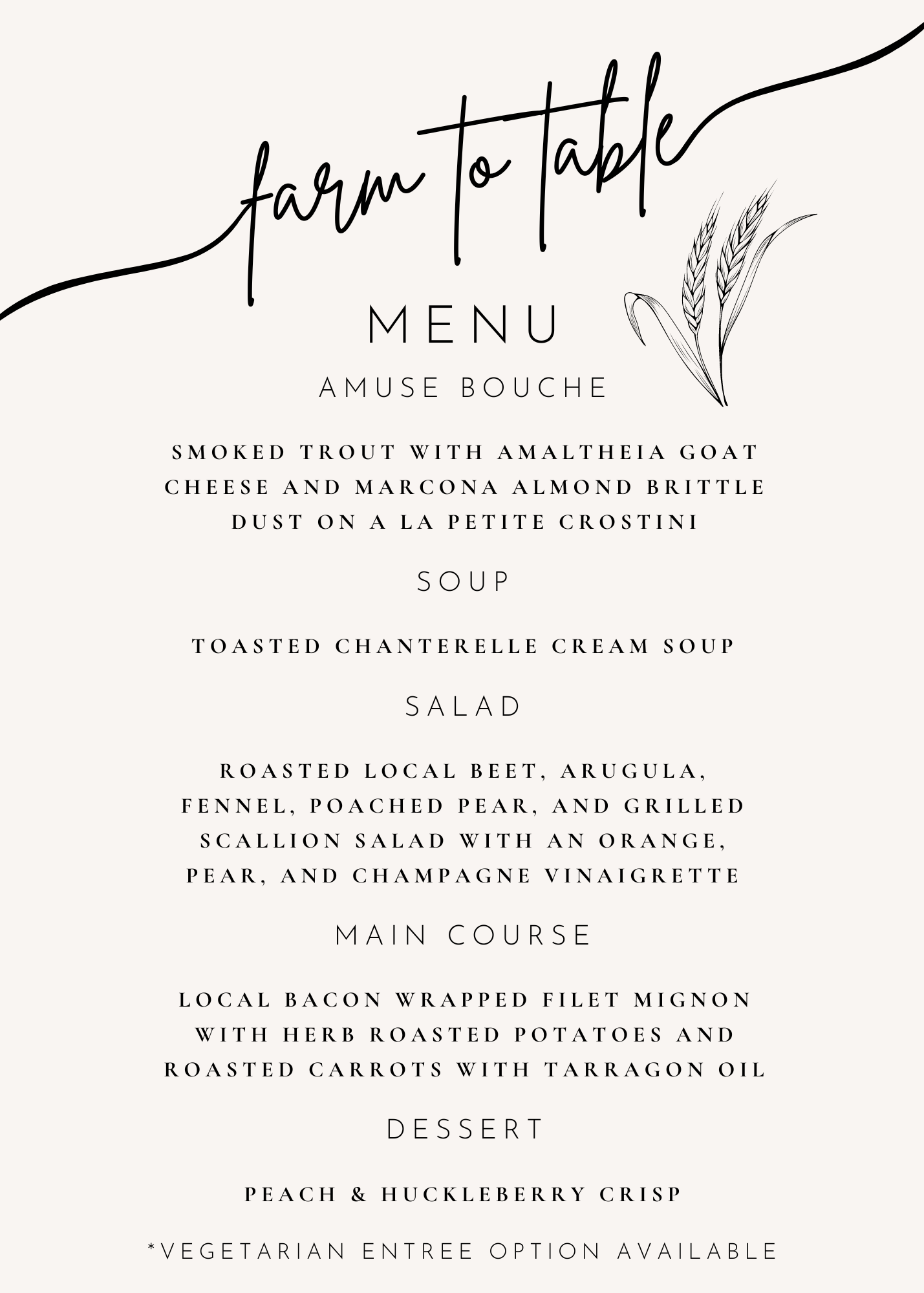 Farm to Table Gathering — SAFE