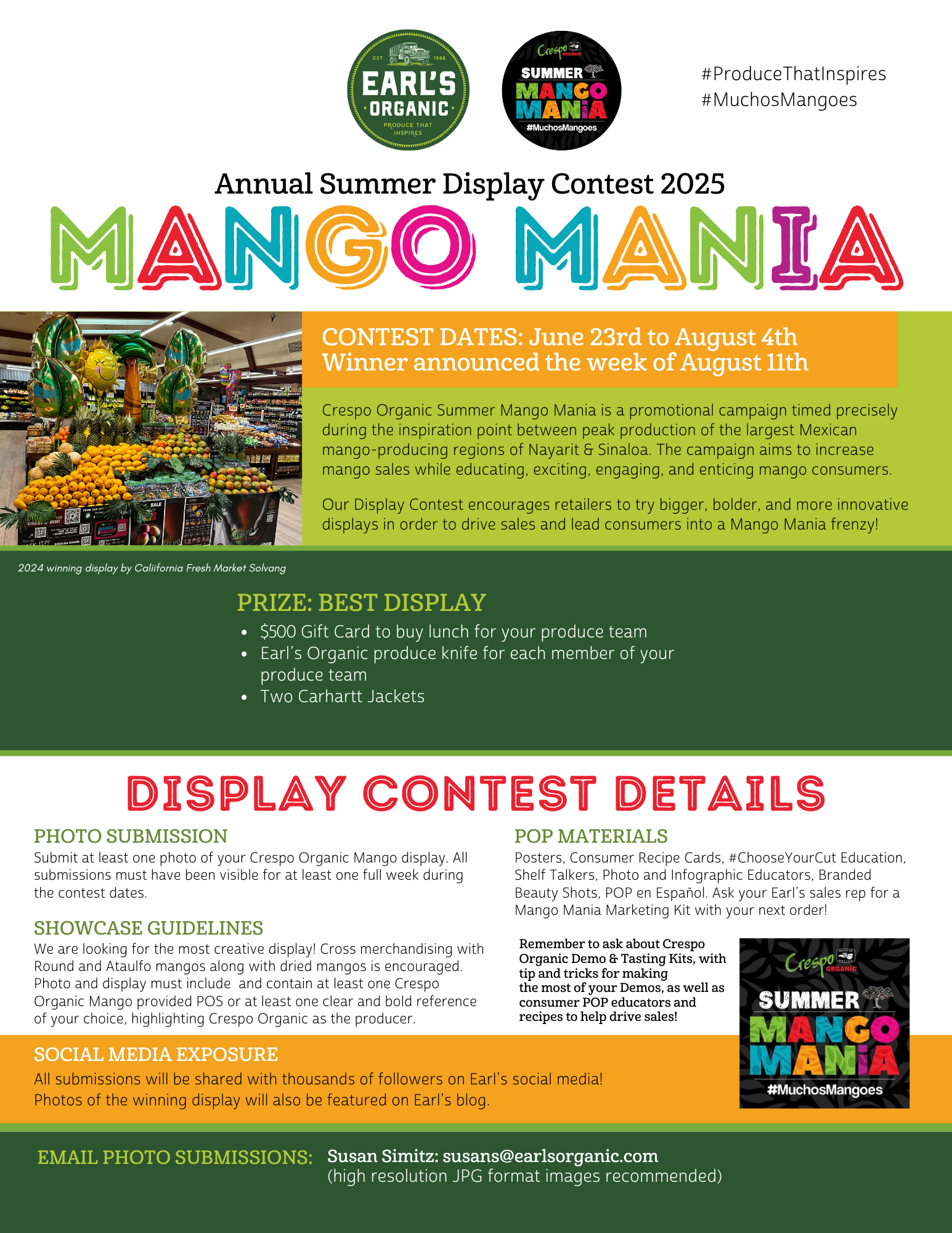 CRESPO SUMMER MANGO MANIA 2025 — Earl's Organic Produce