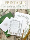 Printable Hedgehog Writing Set