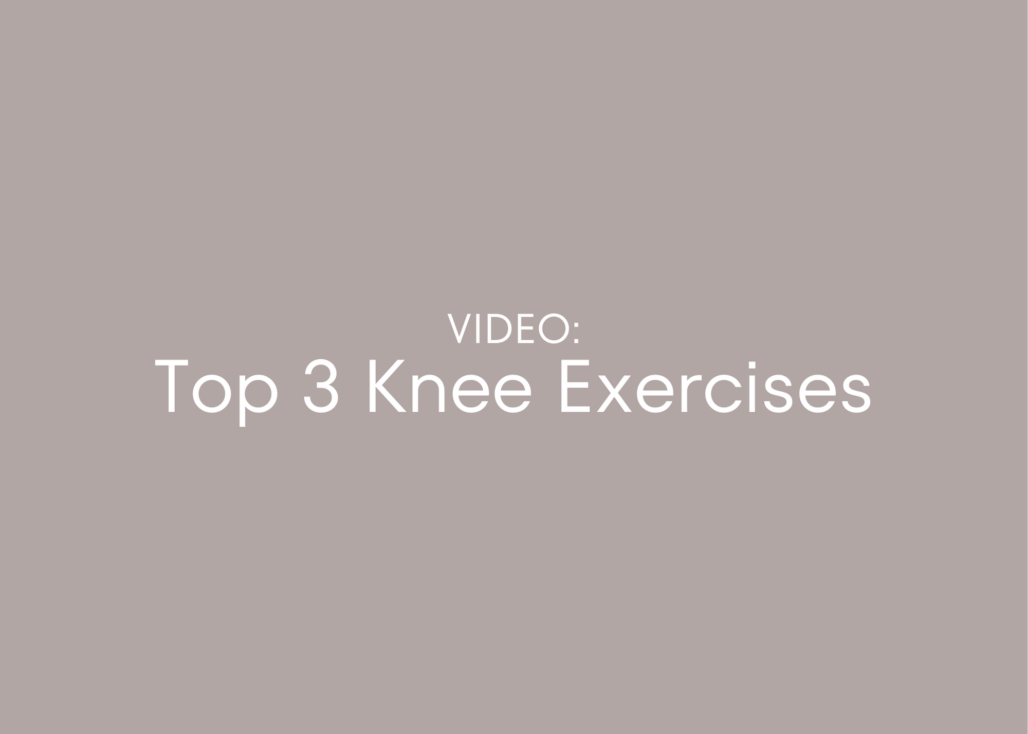 Rehab/Prehab Exercises | Rehab Videos | Dr Megan Yim