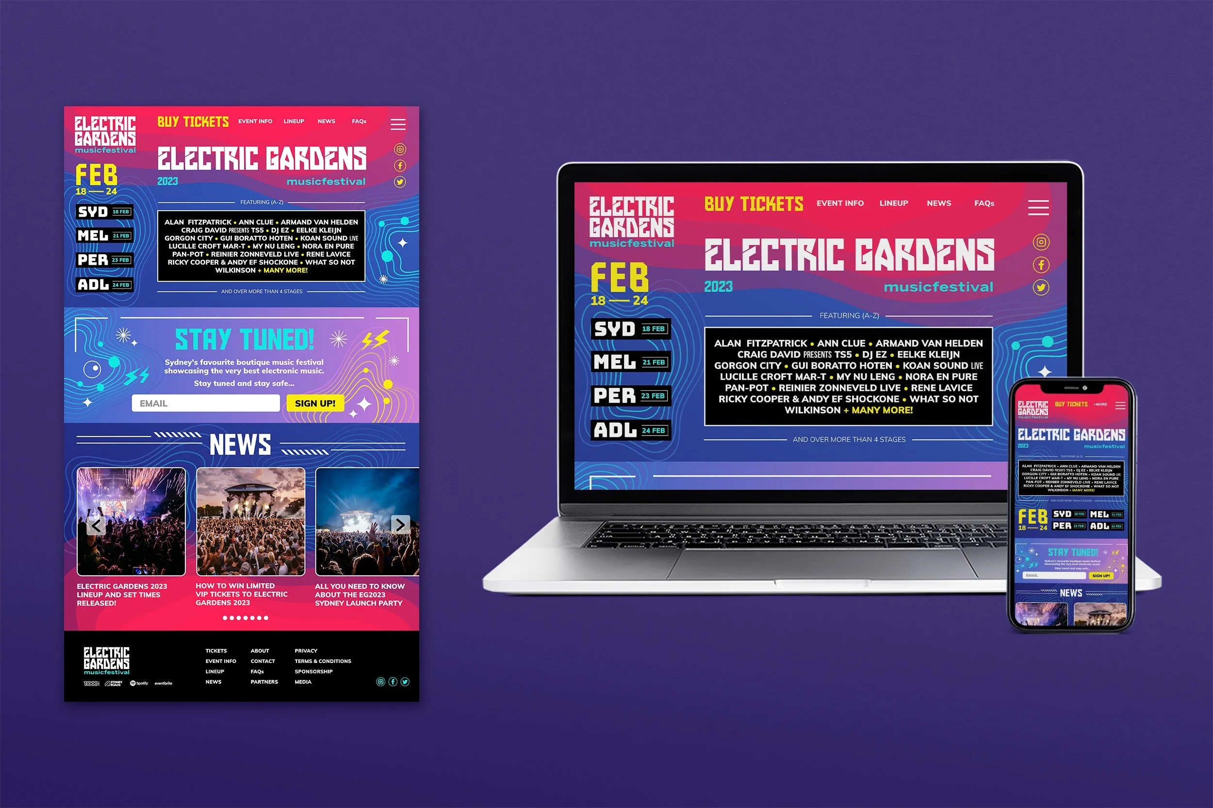 Electric Gardens Music Festival - Rebranding — Stephanie Ung
