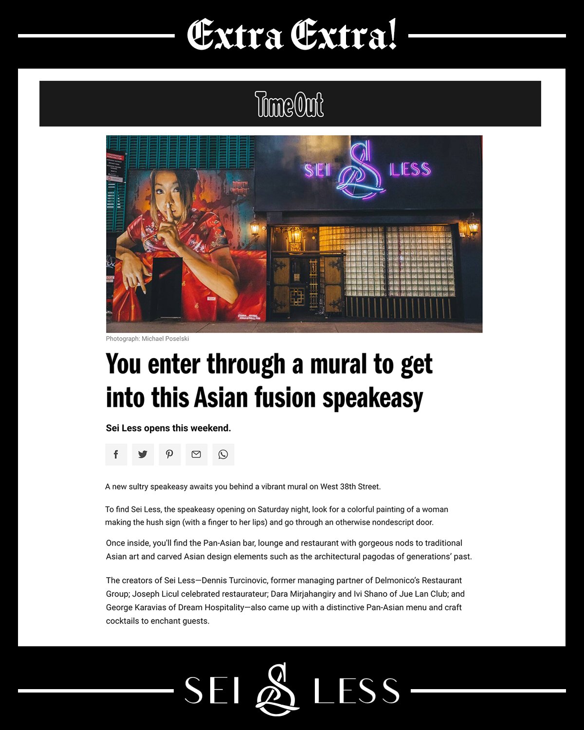 Press — SEI LESS NYC - Asian Fusion Restaurant, Bar, Speakeasy