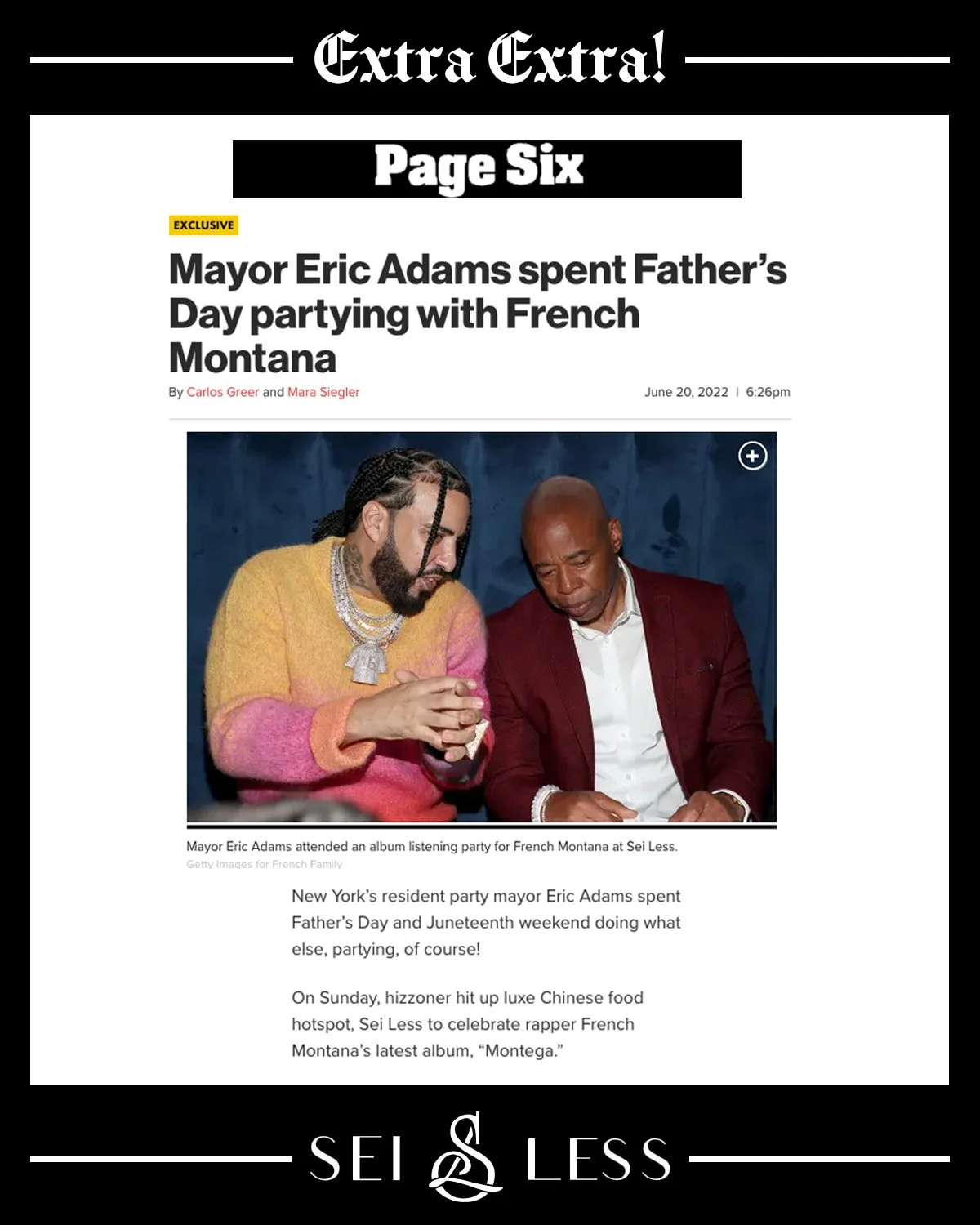 Press — SEI LESS NYC - Asian Fusion Restaurant, Bar, Speakeasy