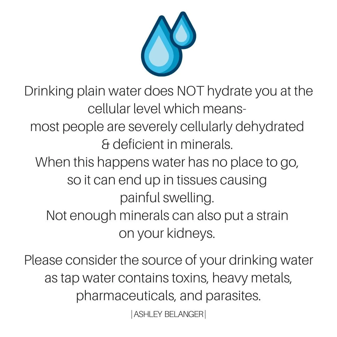 Drinking plain water does NOT hydrate you at the cellular level ...