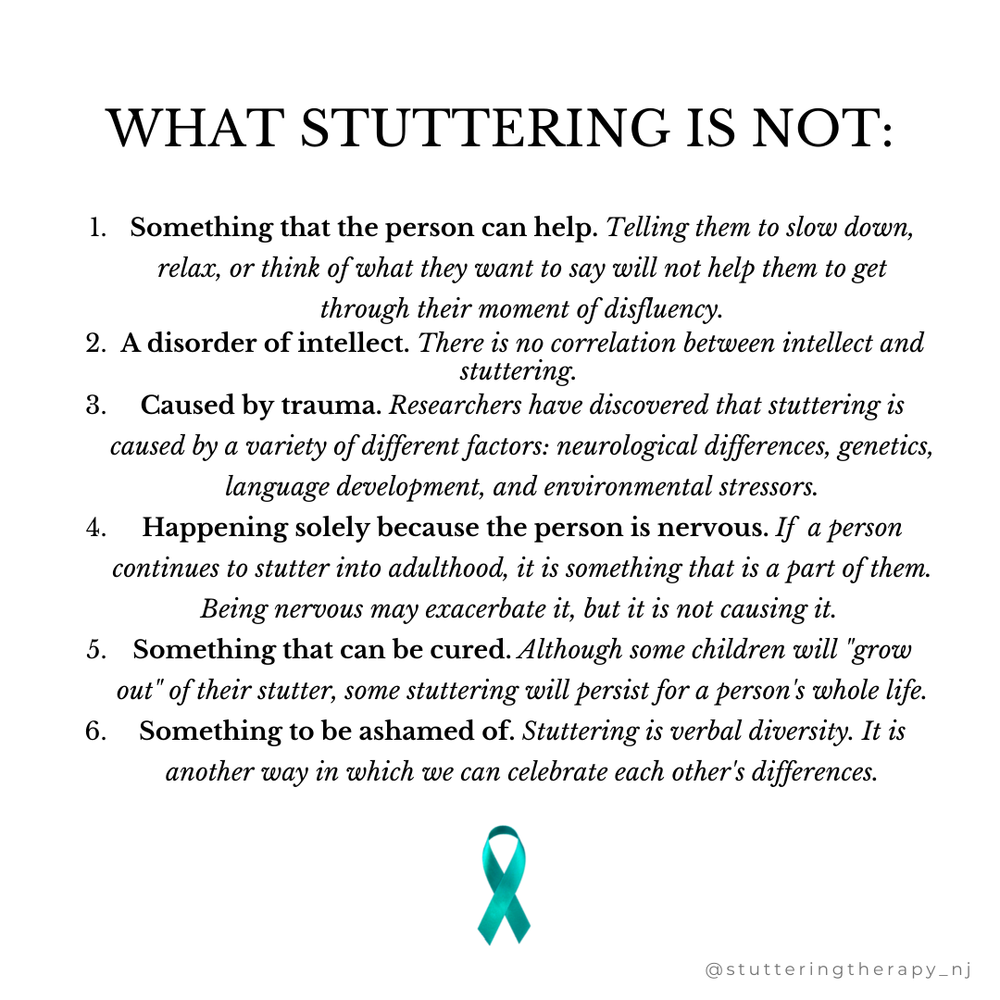 About Stuttering — Speech & Stuttering Therapy of New Jersey