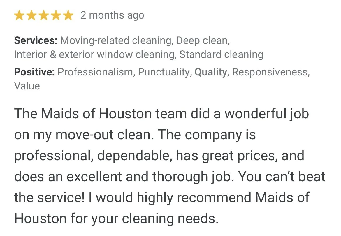 The Maids of Houston | Professional Cleaning Services in Pearland, Texas
