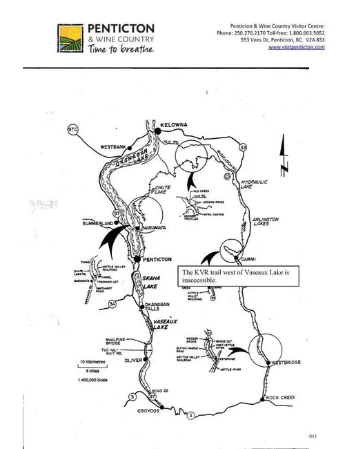 Kettle Valley Railway Trail Maps — S.S. Sicamous Marine Heritage Park