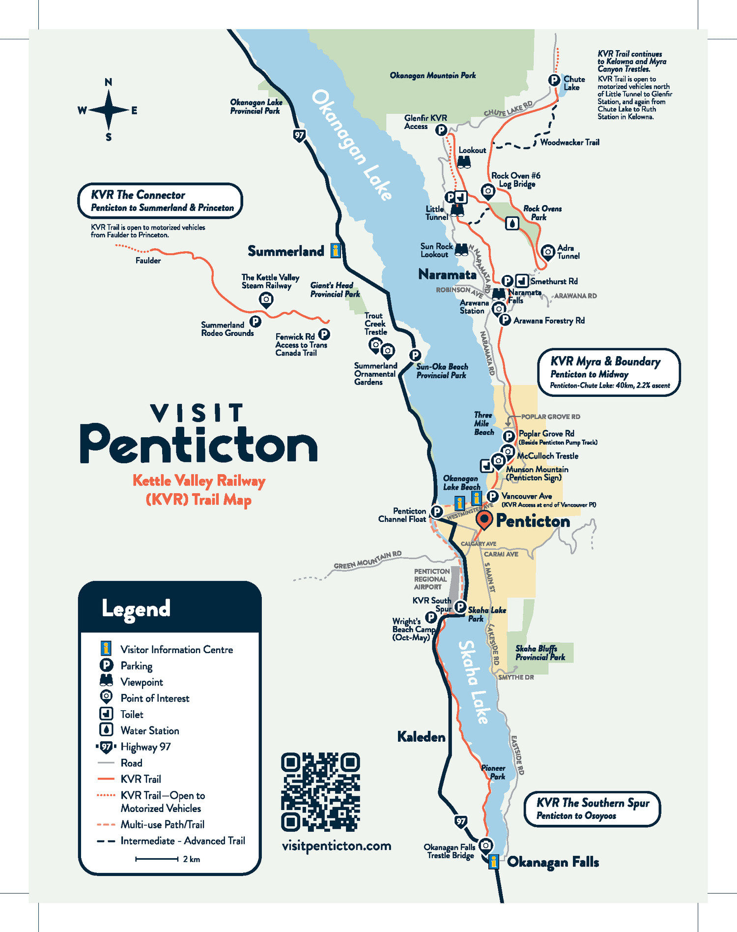 Kettle Valley Railway Trail Maps — S.S. Sicamous Marine Heritage Park