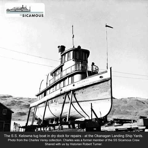 History of the SS Sicamous — S.S. Sicamous Marine Heritage Park