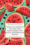 WATERMELON SEEDS (Poem) — Farah Lawal Harris