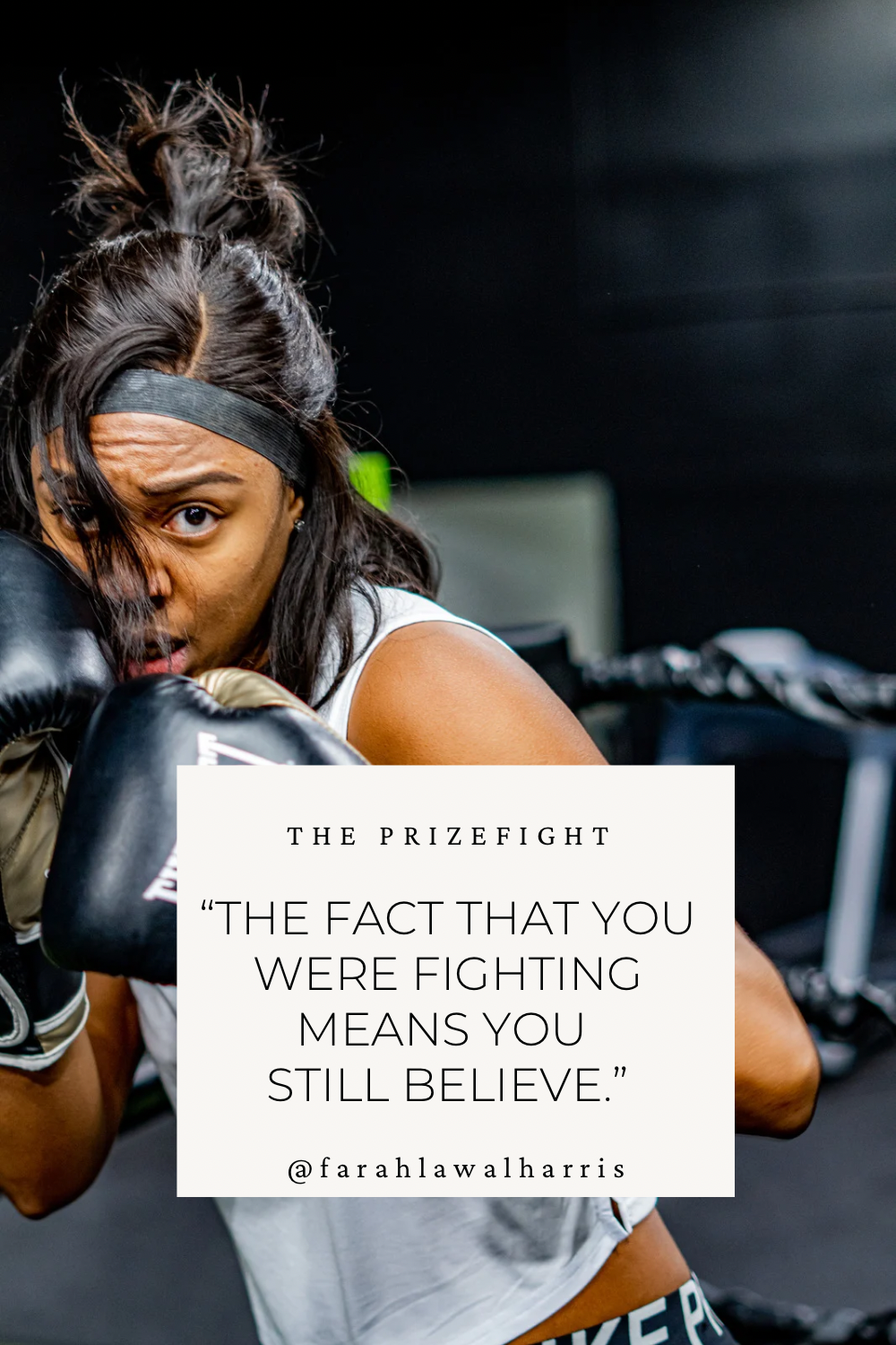 THE PRIZEFIGHT — Farah Lawal Harris