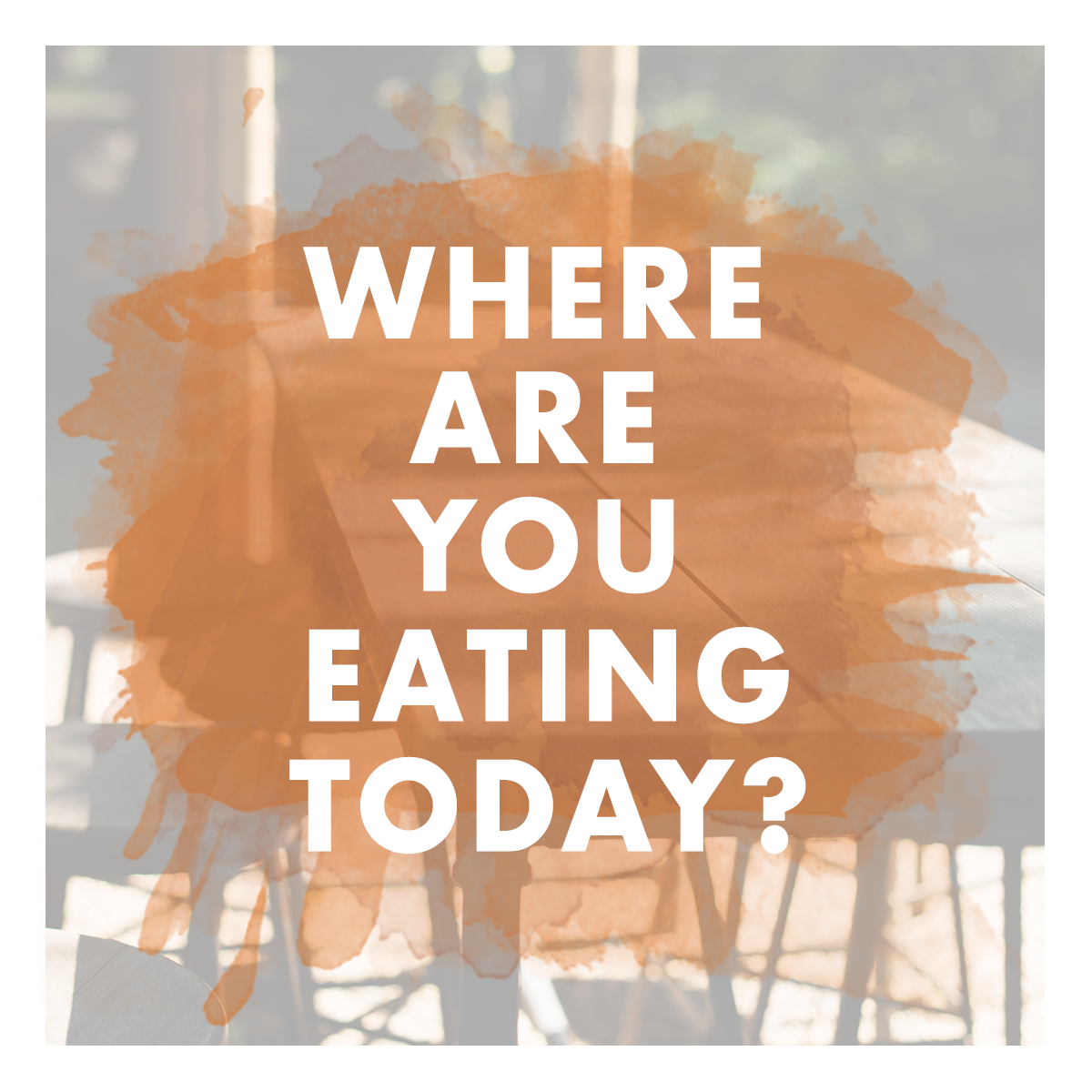 Where Are You Eating Today? — 10000 Minutes