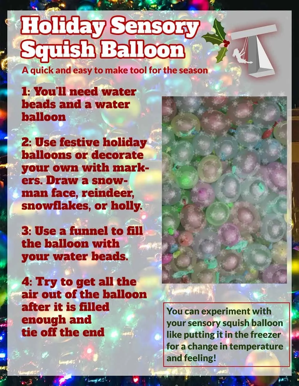 Holiday Sensory Squish Balloon — Tilton's Therapy for Tots