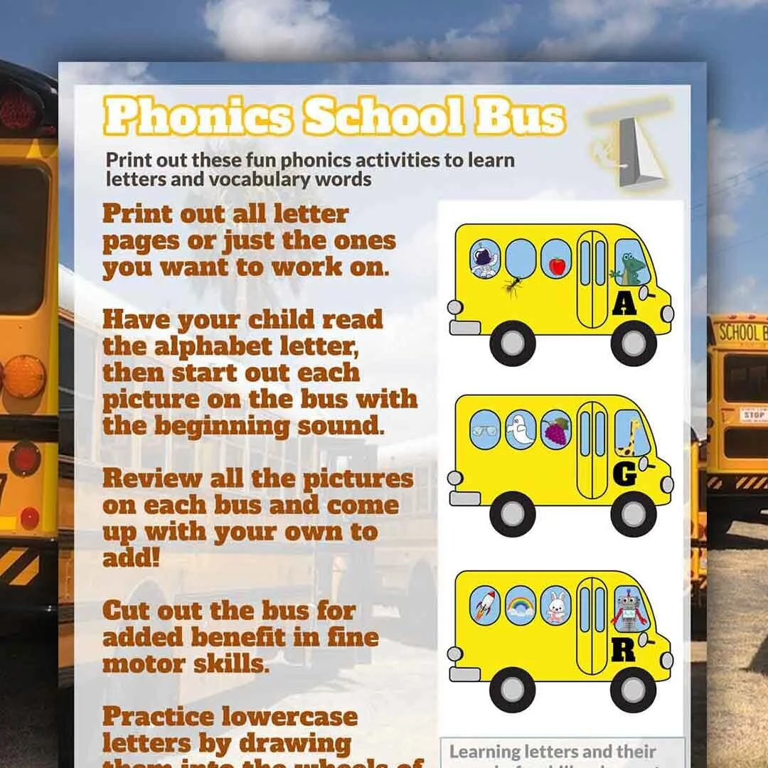 Phonics School Bus — Tilton's Therapy for Tots