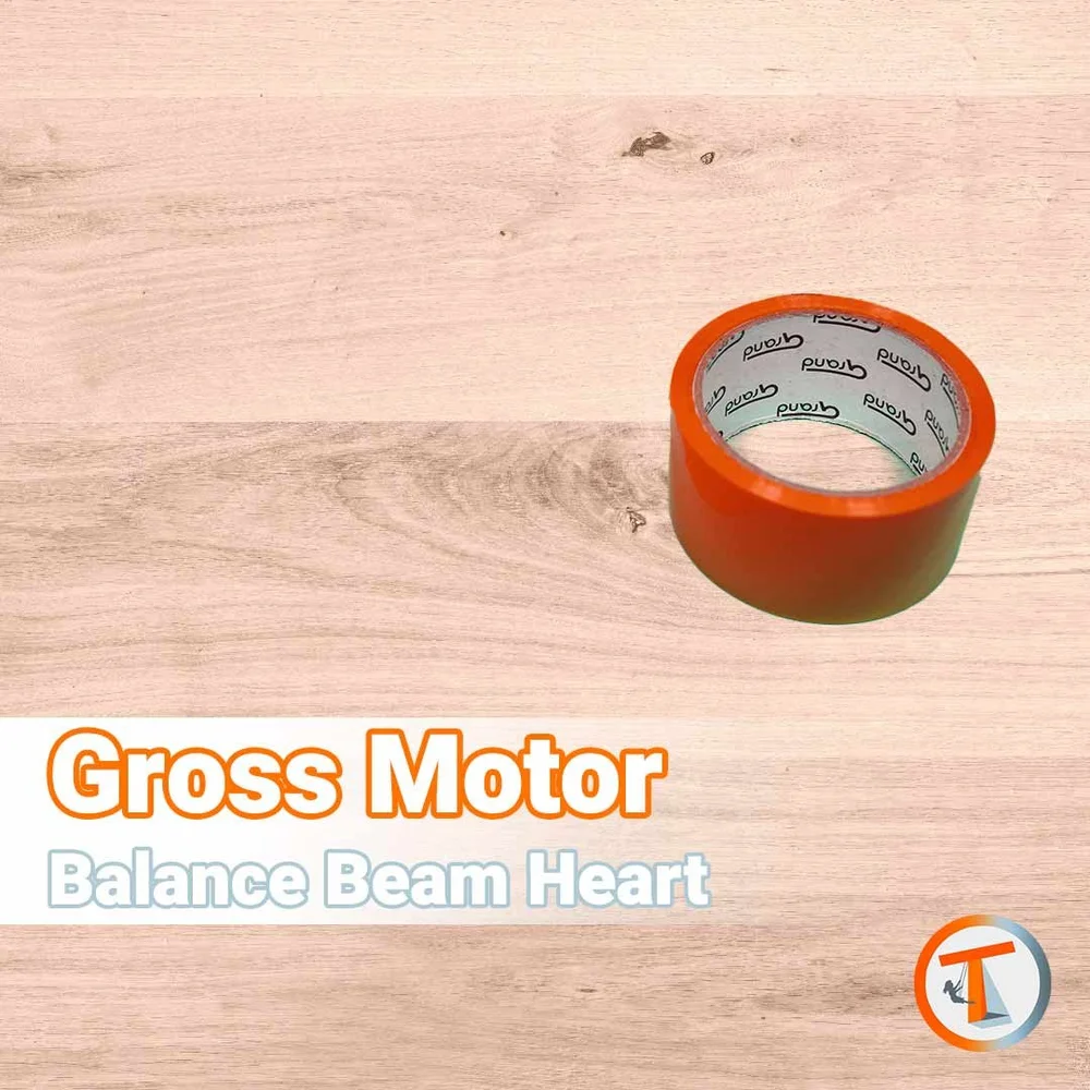 Gross Motor Balance Beam Heart — Tilton's Therapy for Tots