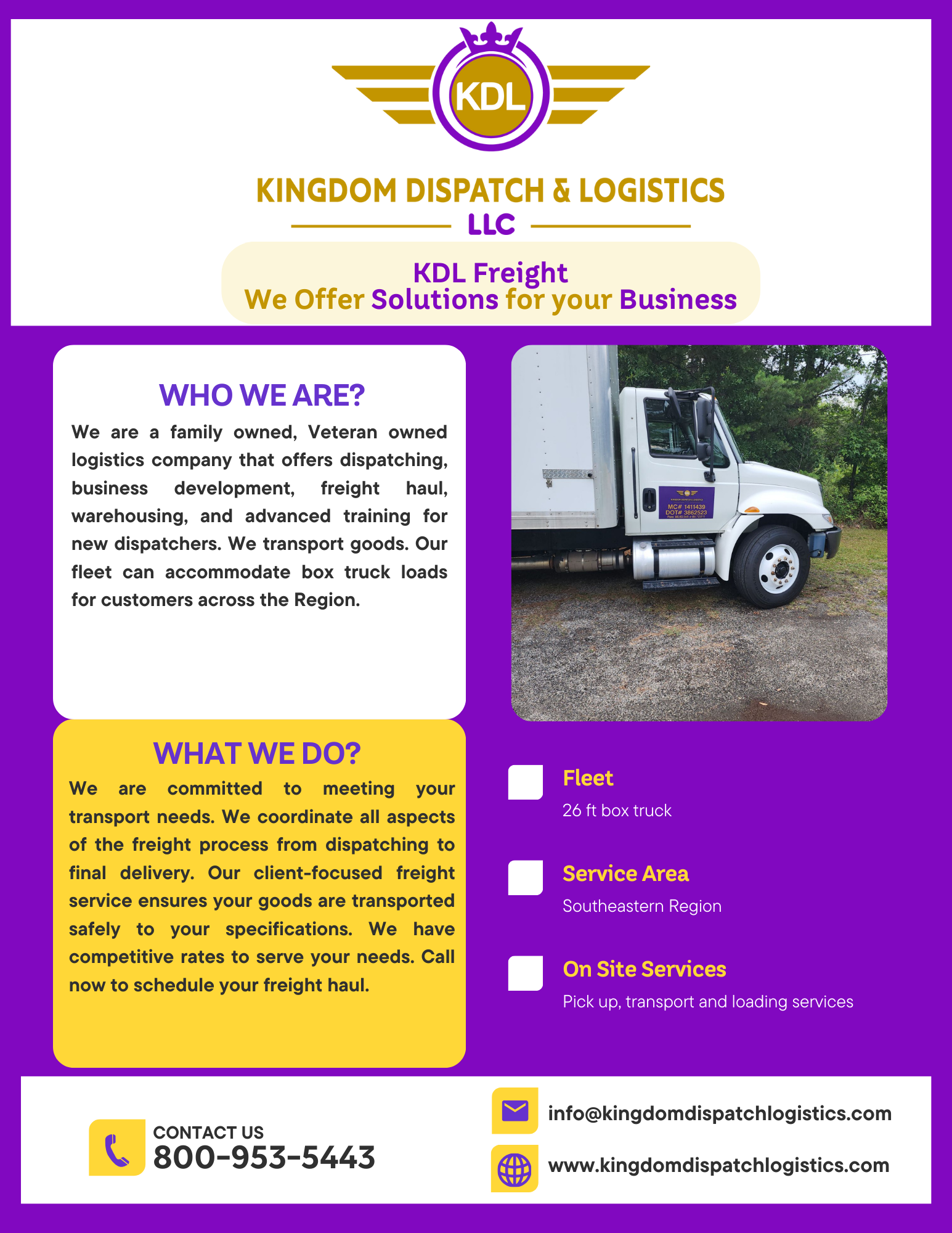 Kingdom Dispatch & Logistics LLC