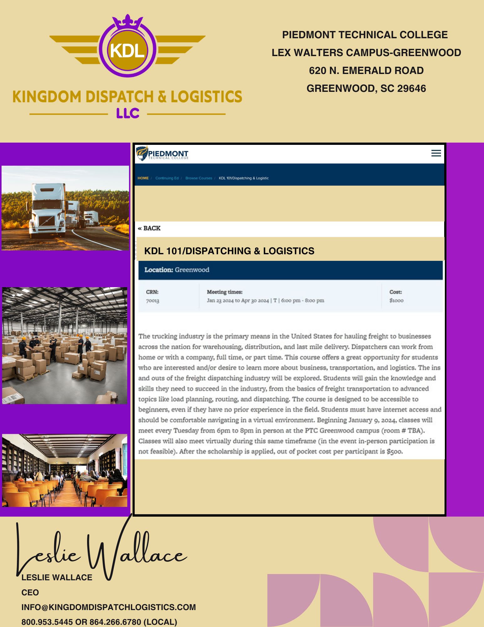 Kingdom Dispatch & Logistics LLC