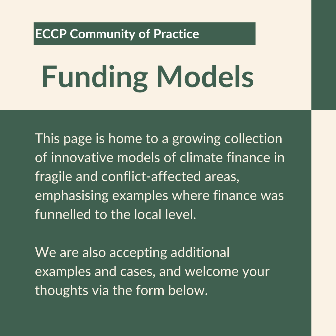 Funding Models — ECCP Community of Practice