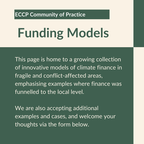 Funding Models — ECCP Community of Practice