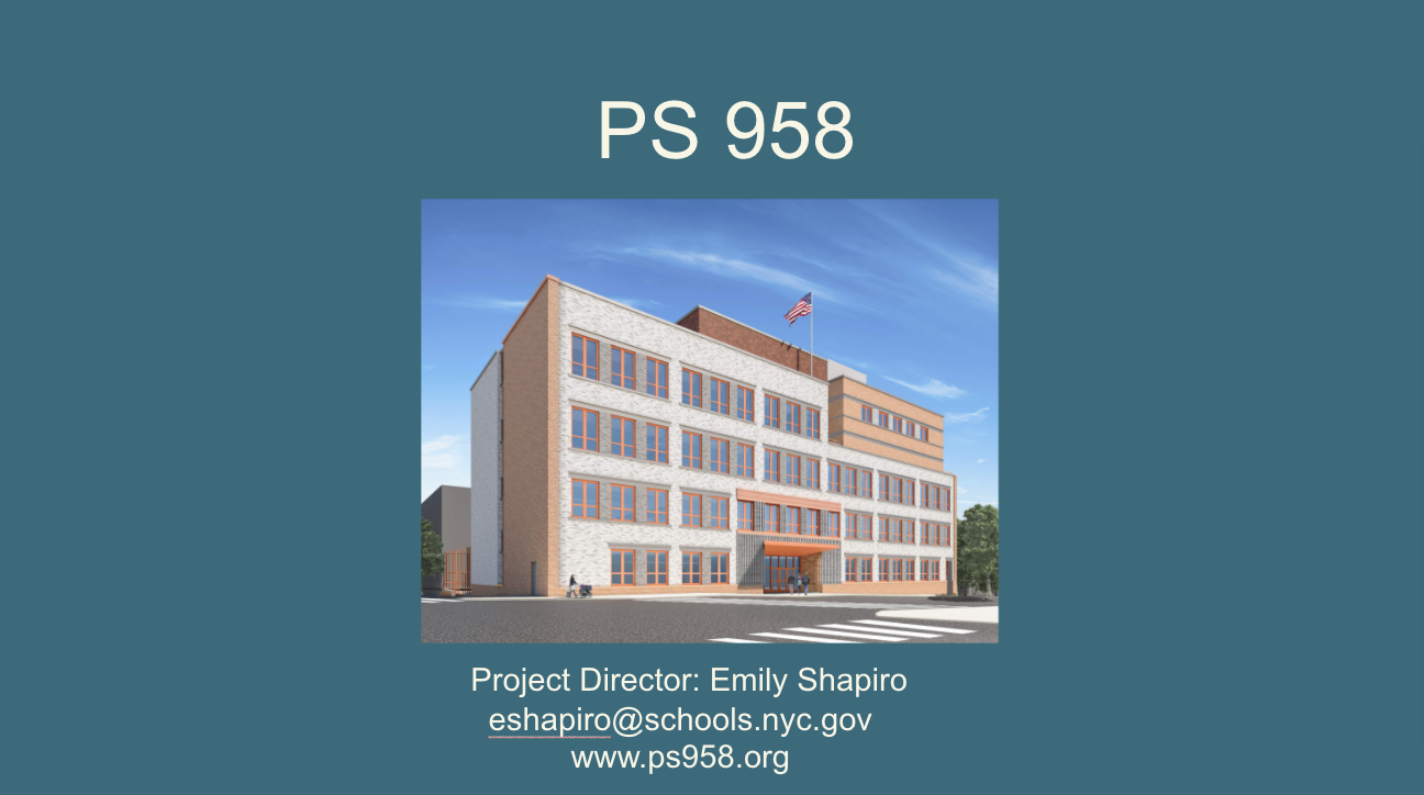 Blog 2 — PS 958: An Inclusive Elementary School in Sunset Park