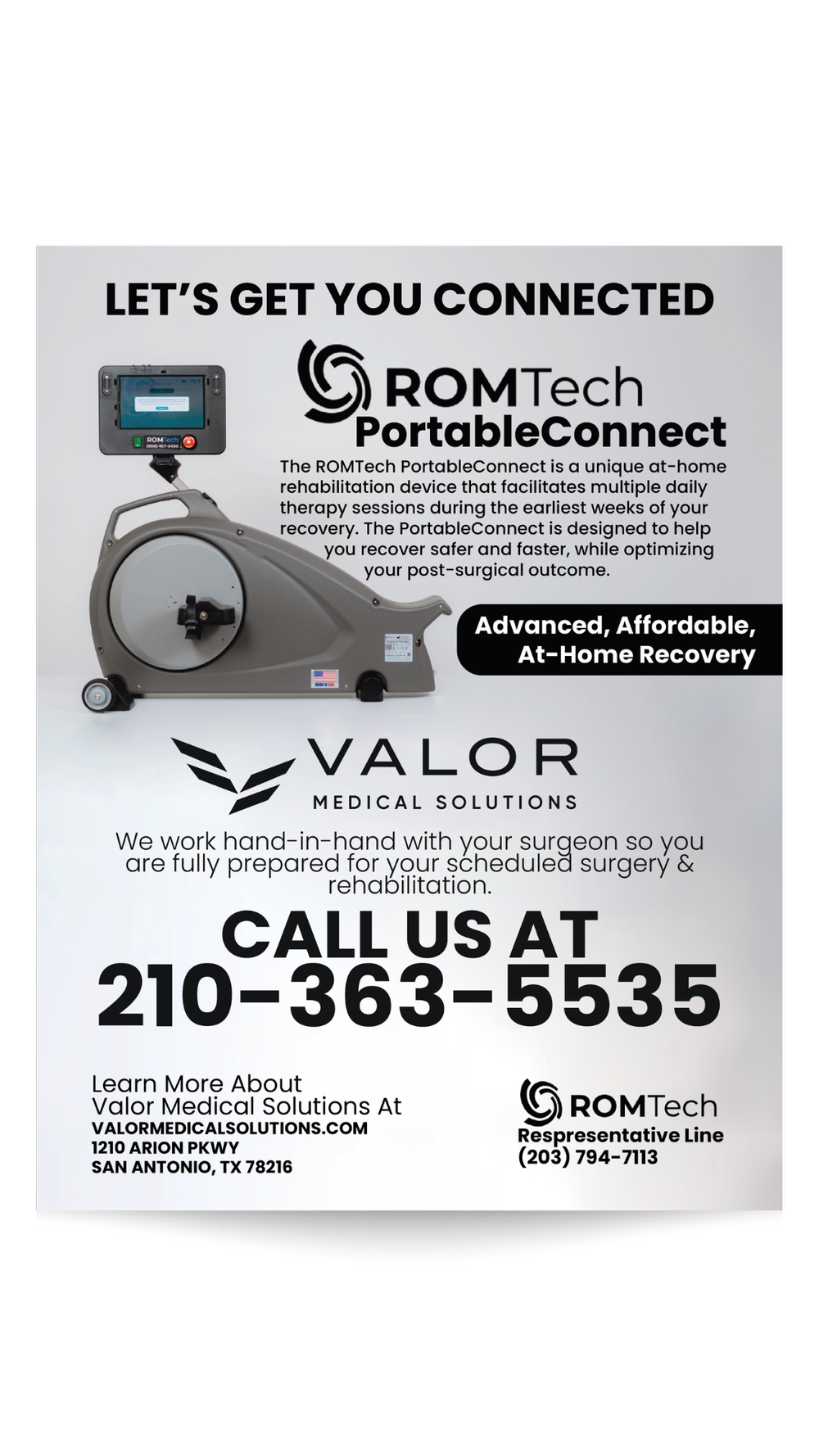 Romtech in San Antonio — Valor Medical Solutions