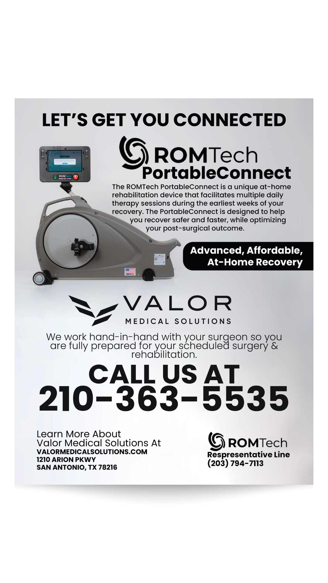 Romtech in San Antonio — Valor Medical Solutions