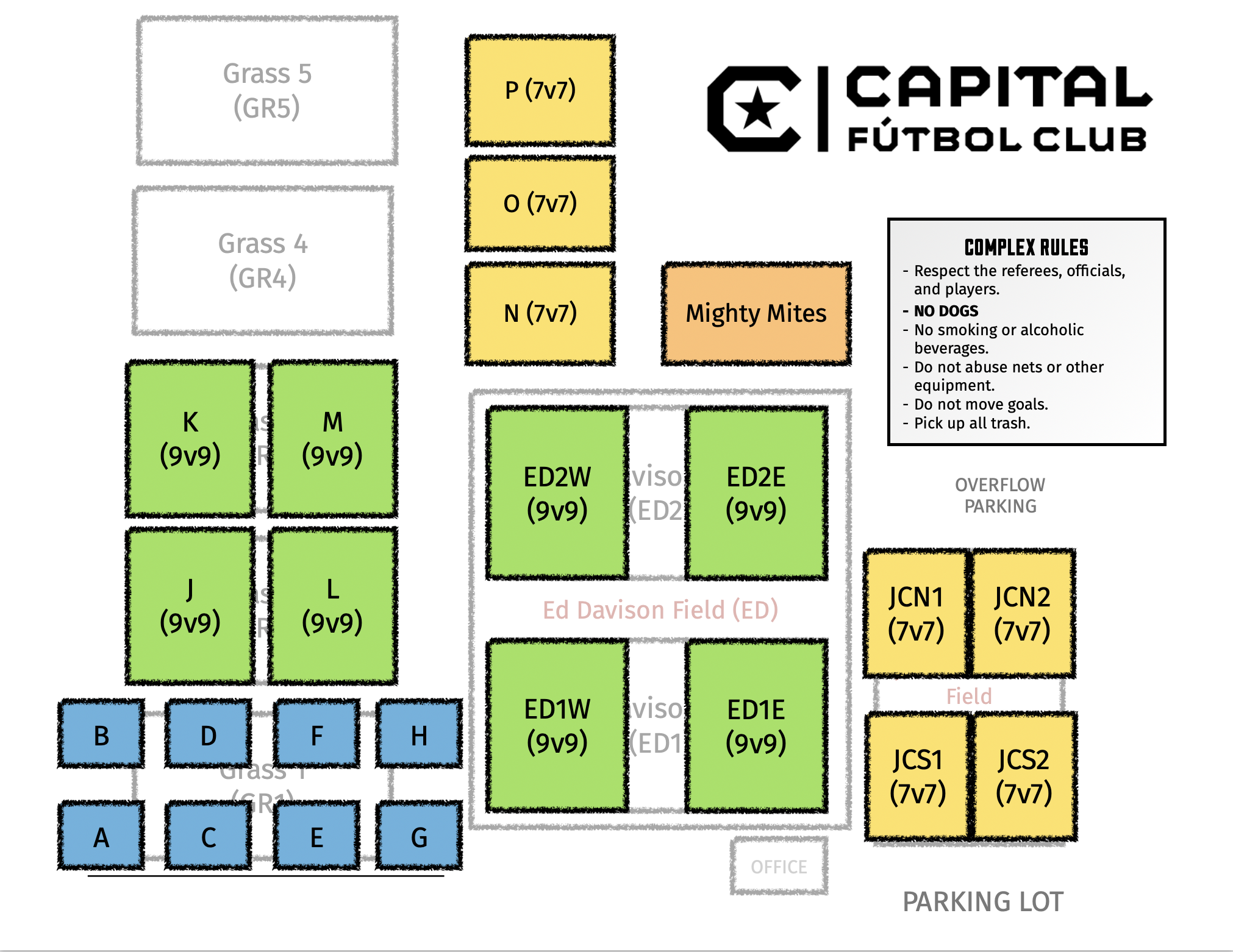FIELD MAP — Capital Futbol Club
