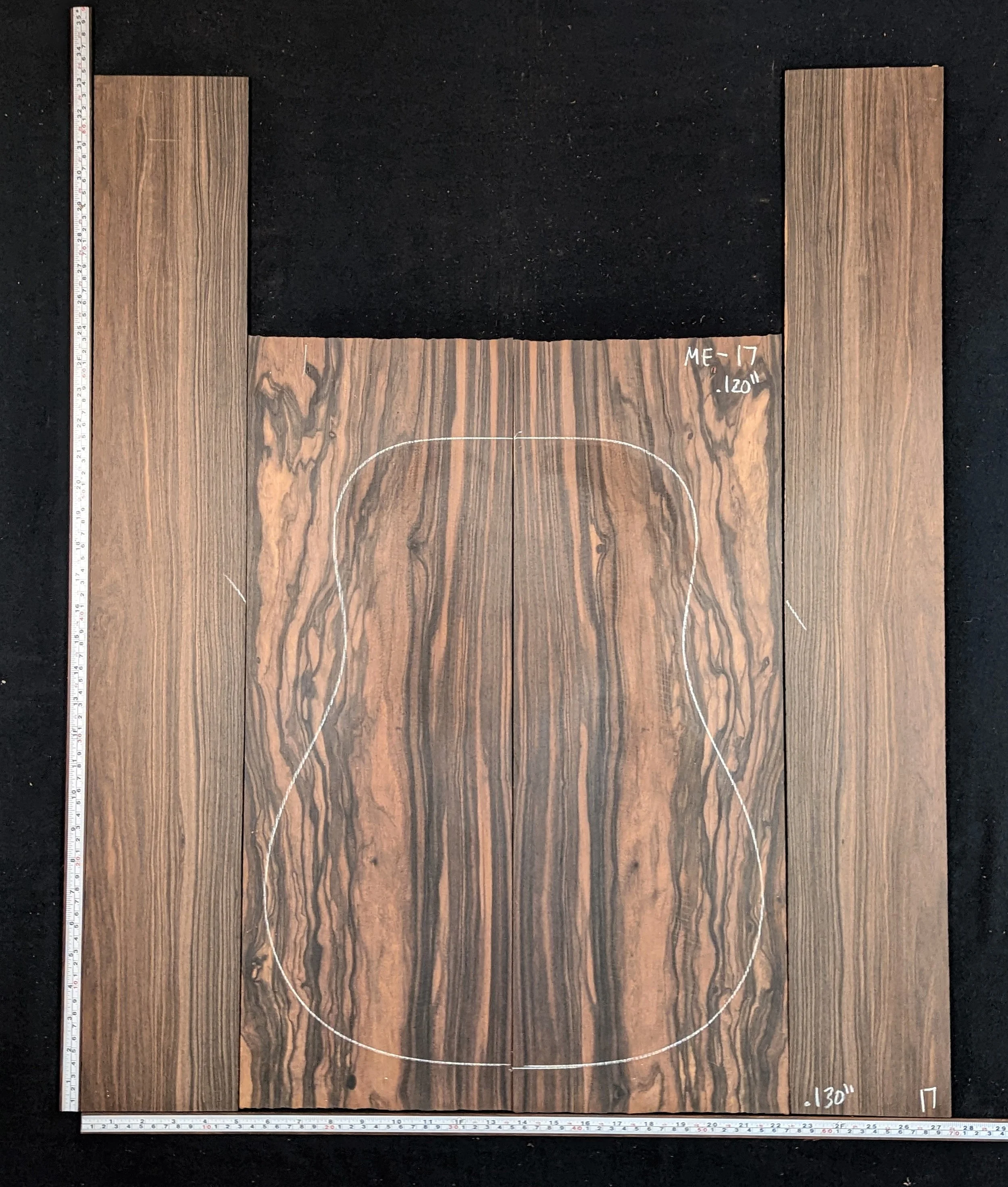 Backs & Sides - Macassar Ebony — Elite Tonewoods