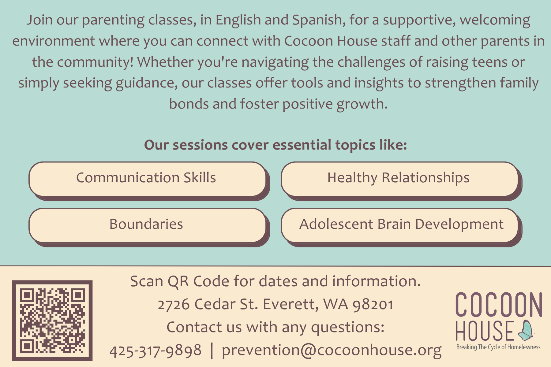 Help for Families and Caregivers — Cocoon House