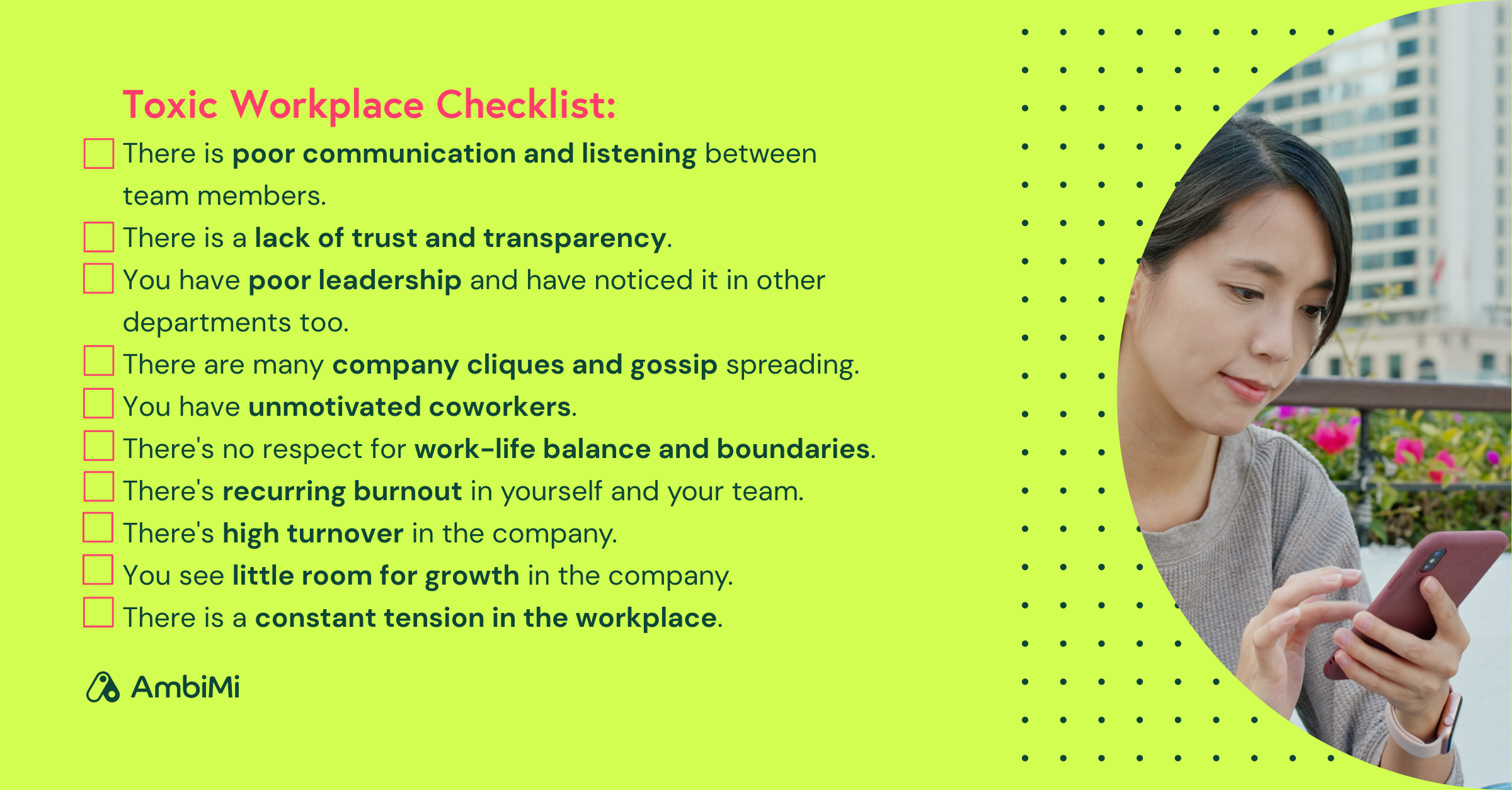 If You Check Off These 10 Things, You May be in a Toxic Workplace ...